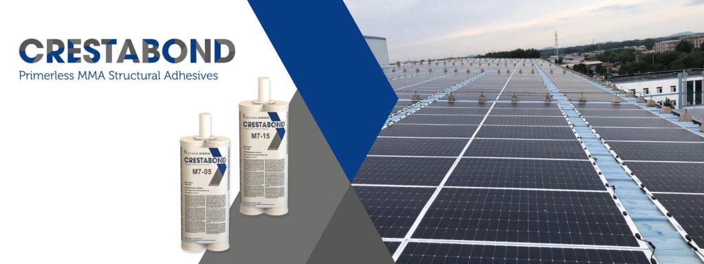 Crestabond Structural Adhesives Solar PV Installation | Cyanotec